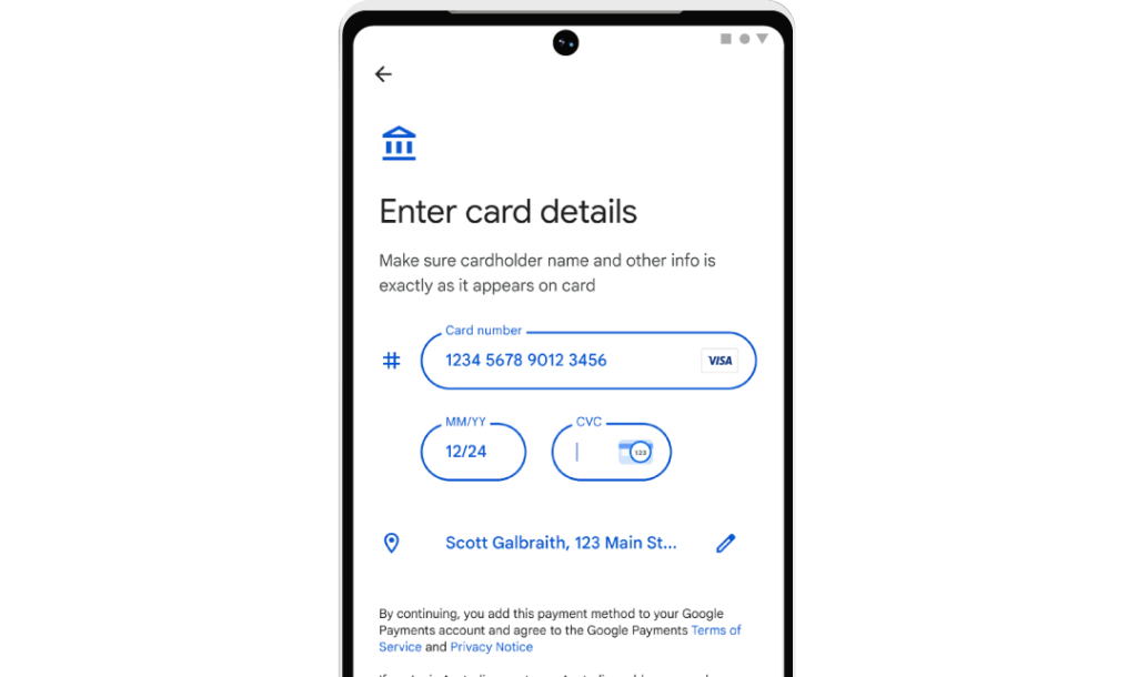 Setting up Google Pay | Royal Bank of Scotland