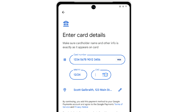 Setting up Google Pay | Royal Bank of Scotland